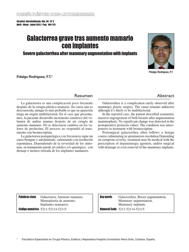 Galactorrea e Implantes Mamarios | PDF | Pecho | Ciencias de la Salud