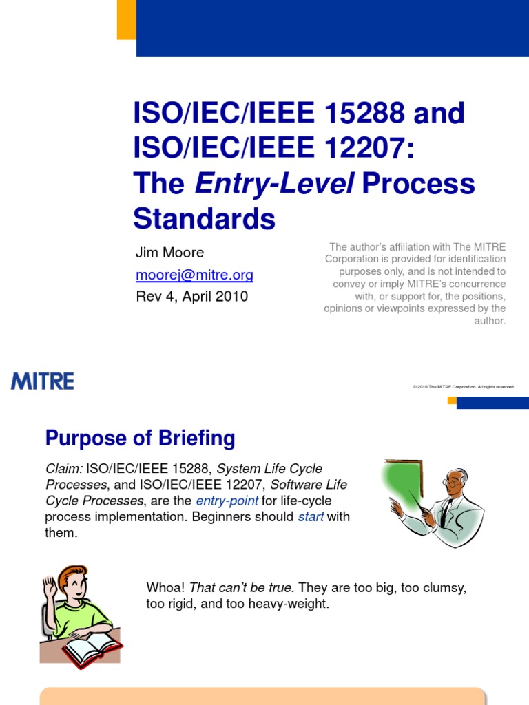 ISO/IEC/IEEE 15288 and ISO/IEC/IEEE 12207: The Entry-Level Process ...