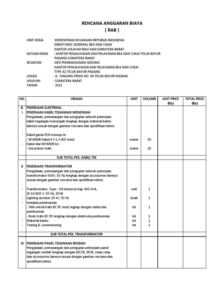 RAB ME - Padang | PDF