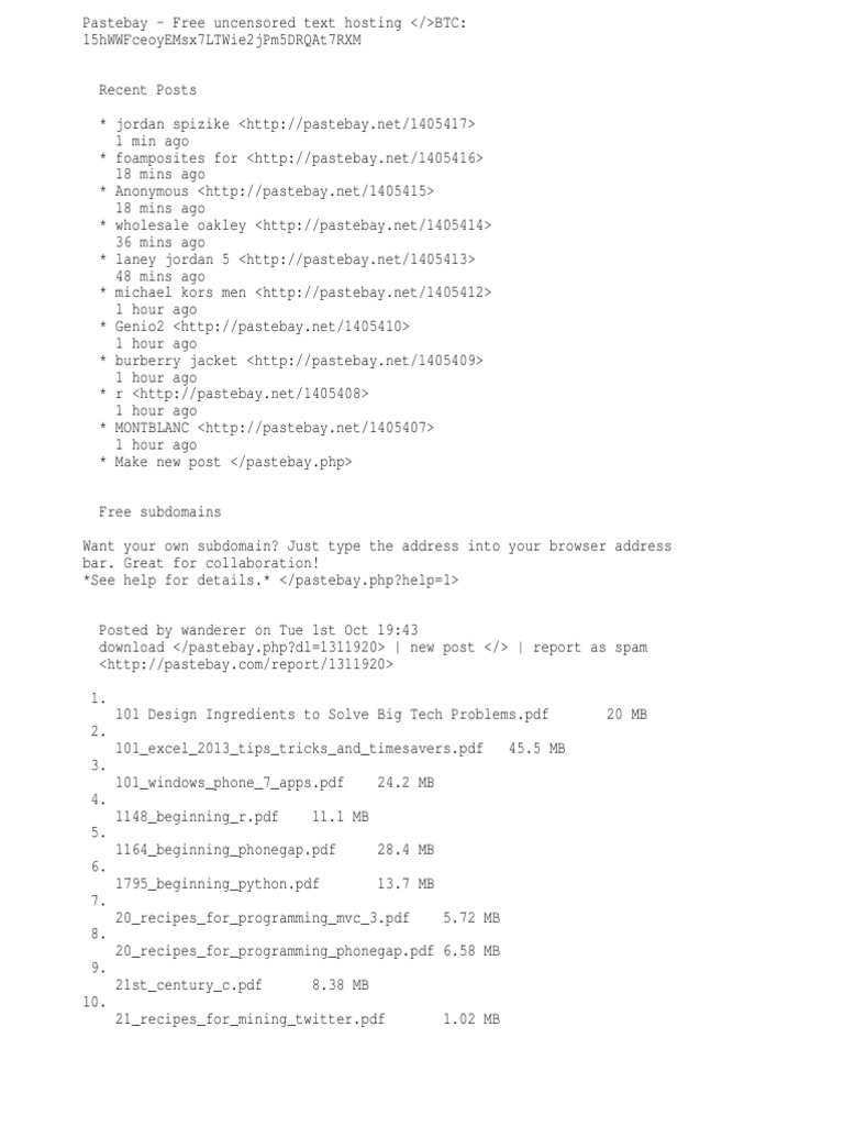 Free Uncensored Text Hosting | PDF | Portable Document Format ...