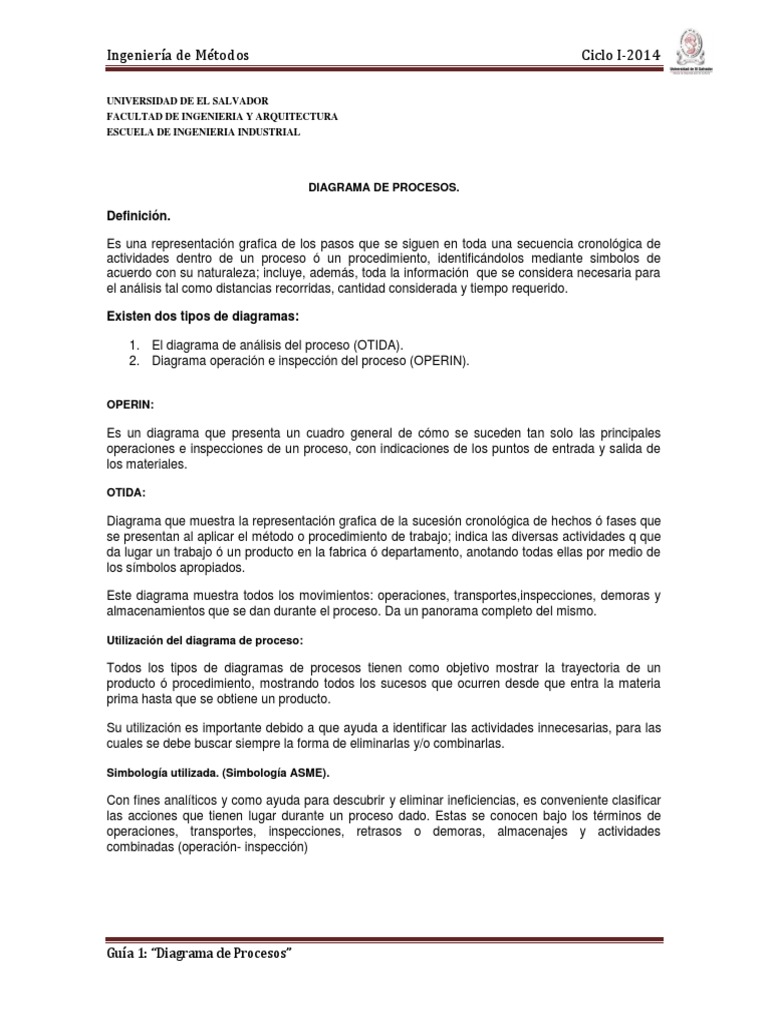 Guia de Diagrama de Flujo de Proceso | PDF | Calidad (comercial ...