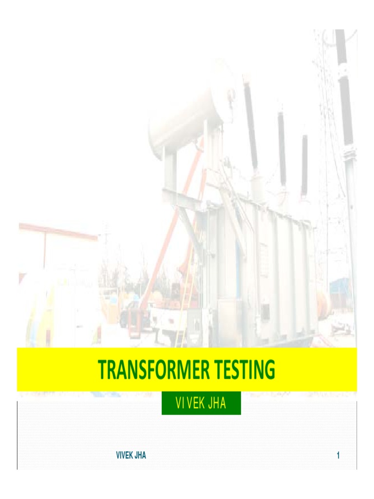 Transformer Testing | PDF