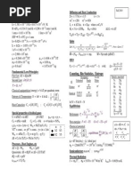 Naval Architecture Basic Equations & Conversions | PDF