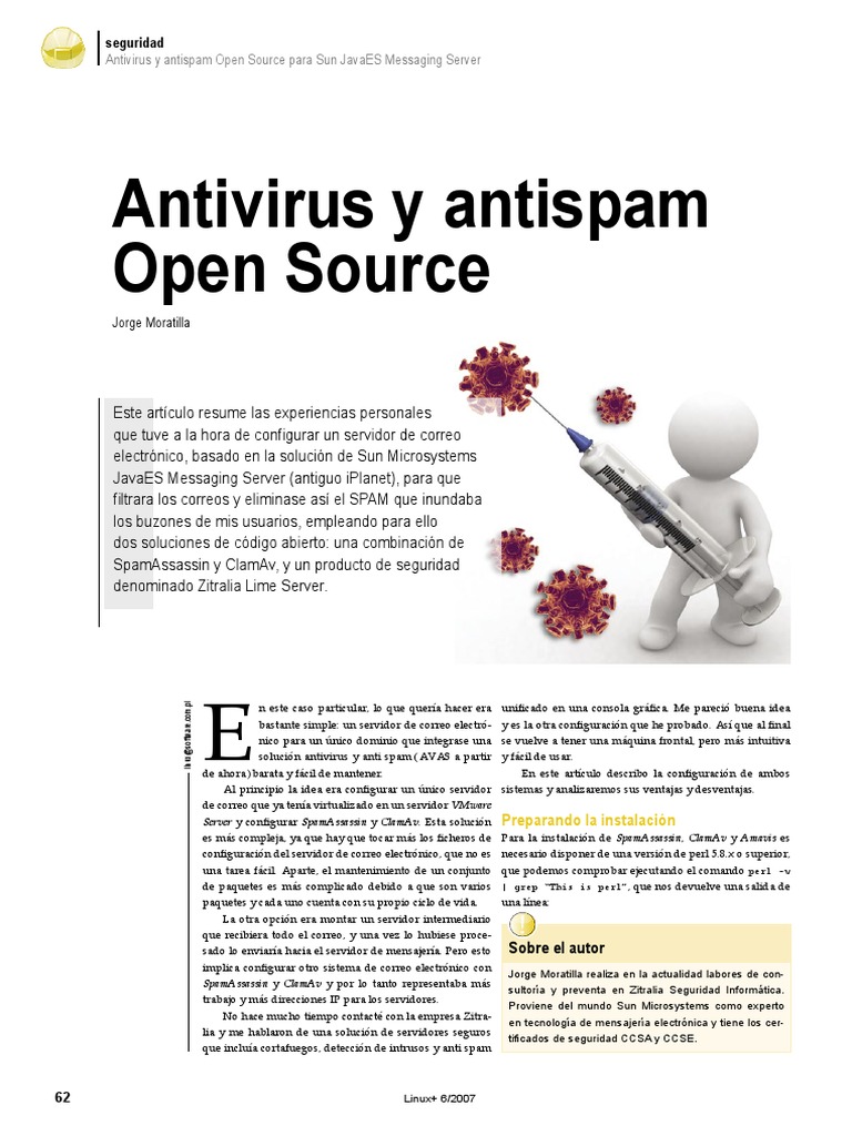 Antivirus y Antispam Open Source | PDF | Spamming | Correo electrónico