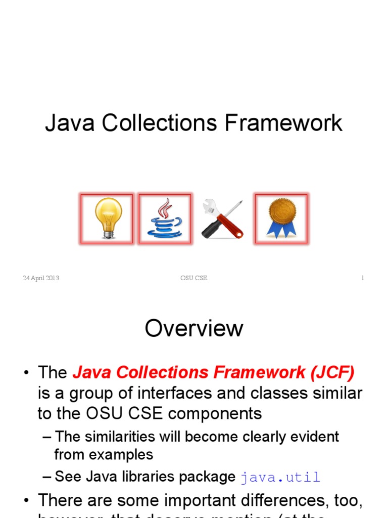 31.java Collections Framework | PDF | Method (Computer Programming) | Algorithms And Data Structures