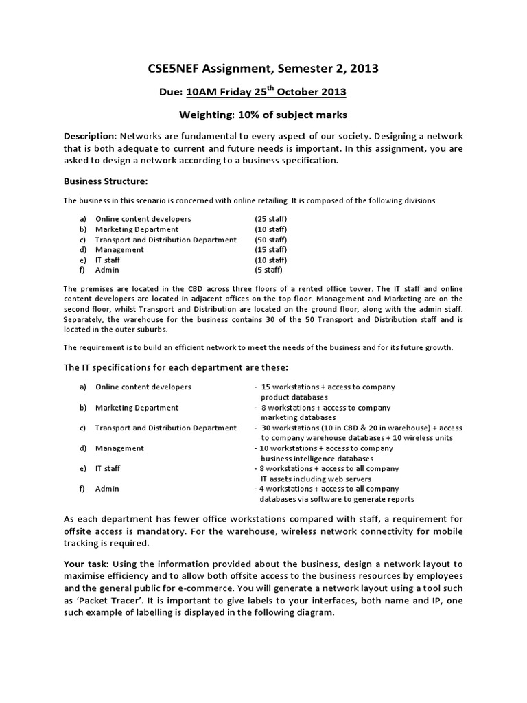 CSE5 NEF Assignment | PDF | Academic Dishonesty | Computer Network