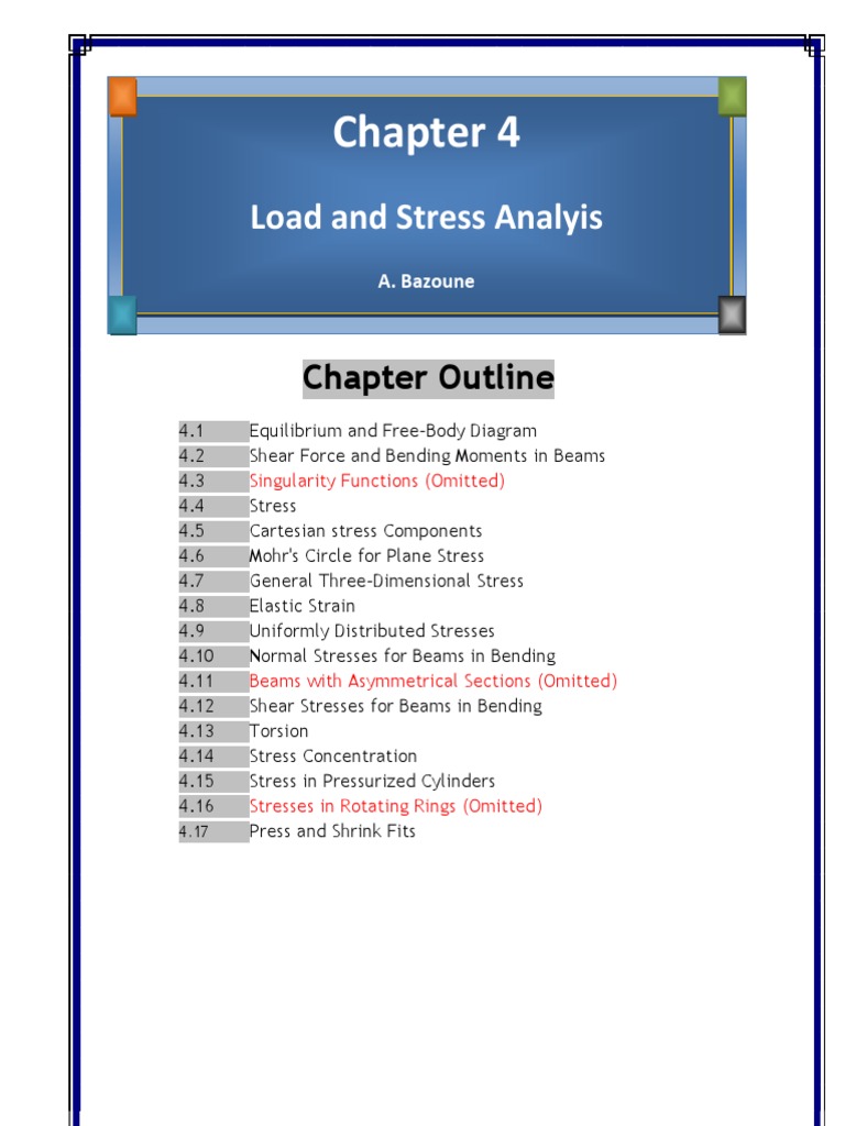 Chapter 4: Load and Stress Analysis Techniques | PDF | Bending | Stress ...