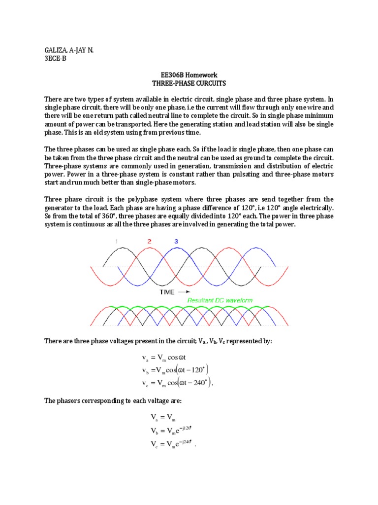Three Phase Networks | PDF | Physics | Engineering