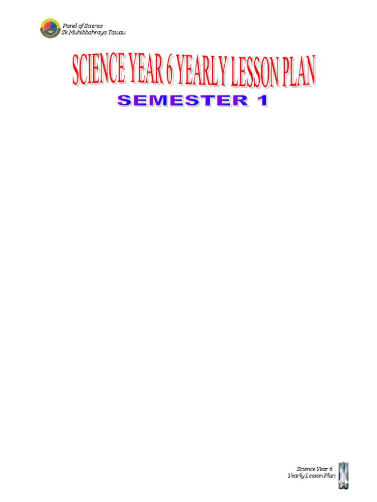 Yearly Lesson Plan Year 6 2012 | PDF | Cybernetics | Cognition