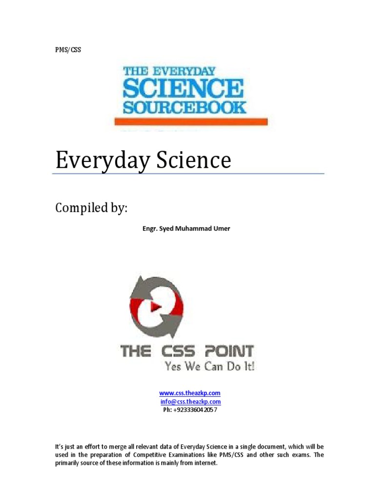 The CSS Point - Everyday Science Book | PDF | Atmosphere Of Earth ...