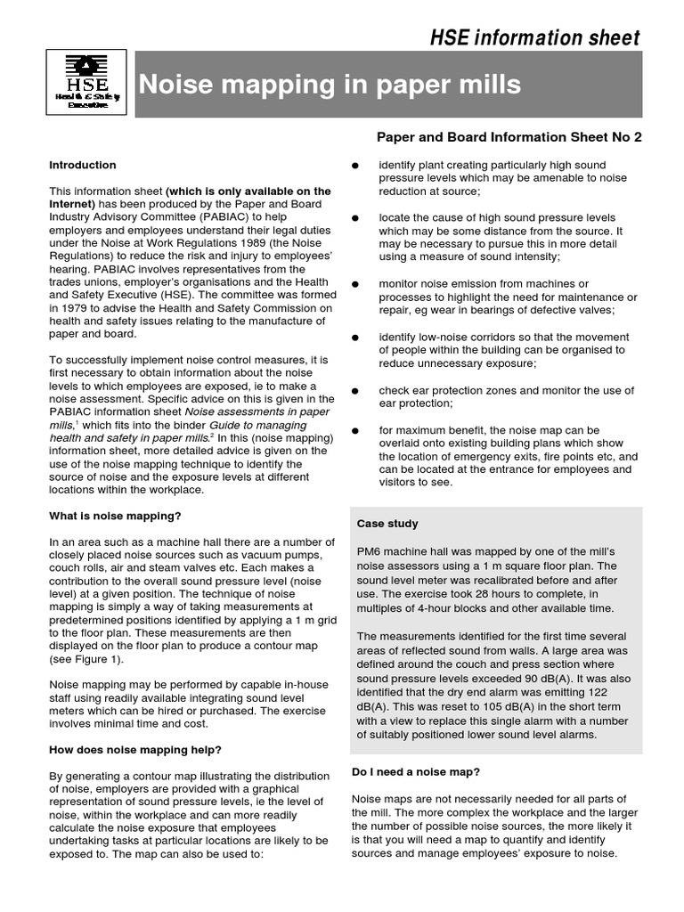 Noise mapping in factory | Noise | Sound | Free 30-day Trial | Scribd