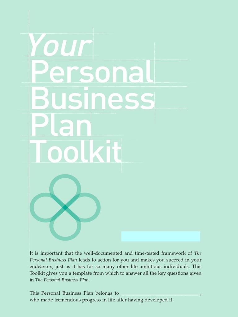 The Personal Business Plan Toolkit | PDF | Happiness | Feeling