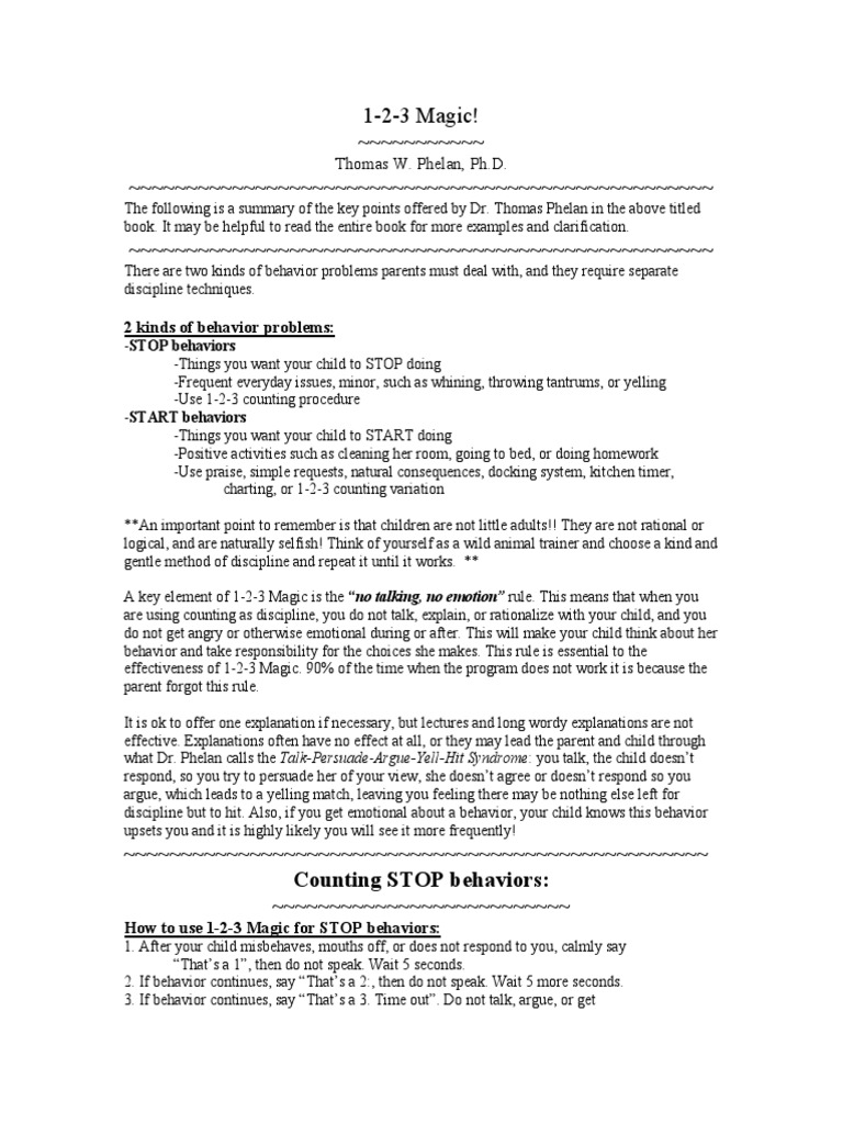 1 2 3 Magic | PDF | Psychological Concepts | Behavioural Sciences