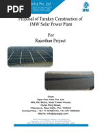 Solar PV Project Report | PDF | Photovoltaic System | Solar Energy