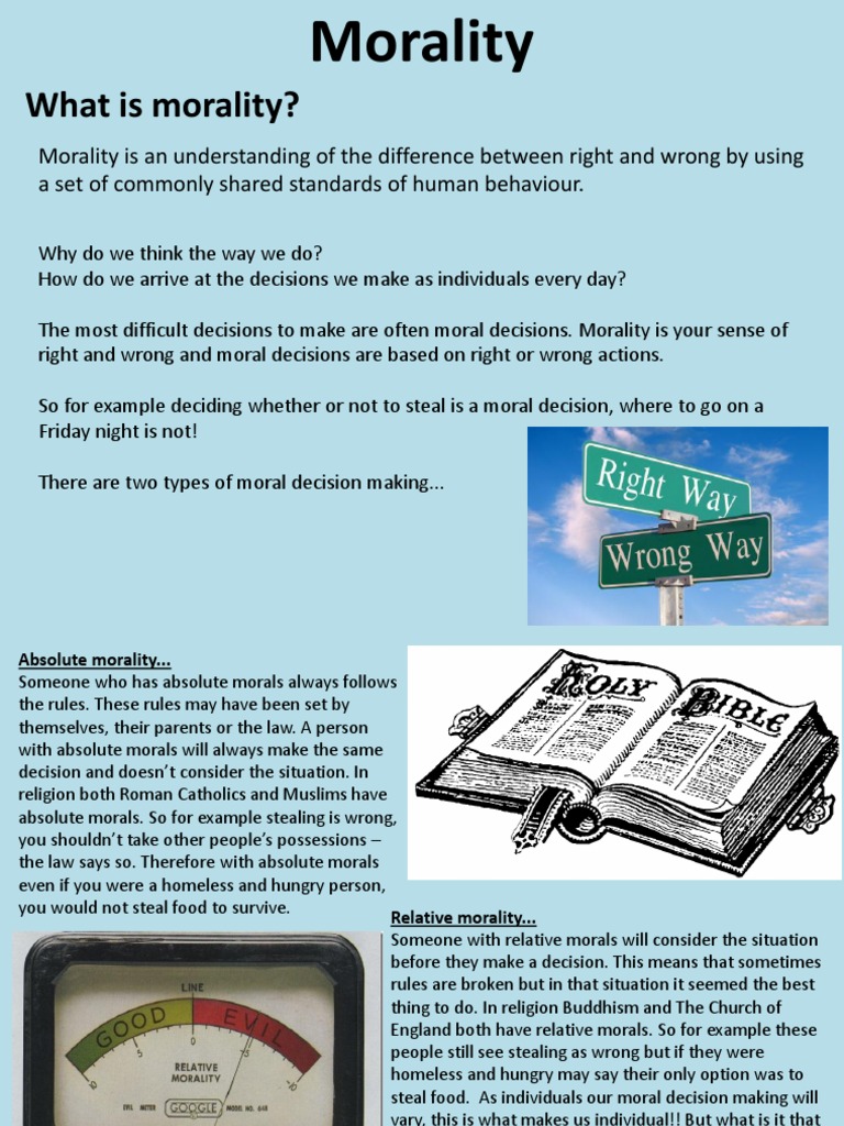 Absolute and Relative Morlaity | PDF | Morality | God