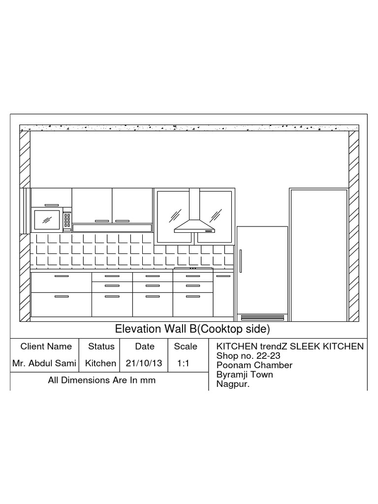 Sleek Kitchen Elevation Design Details | PDF | Nature