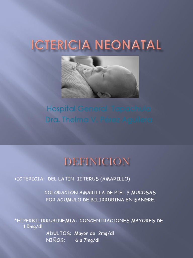 Ictericia Neonatal | PDF | Enfermedades y trastornos | Medicina CLINICA