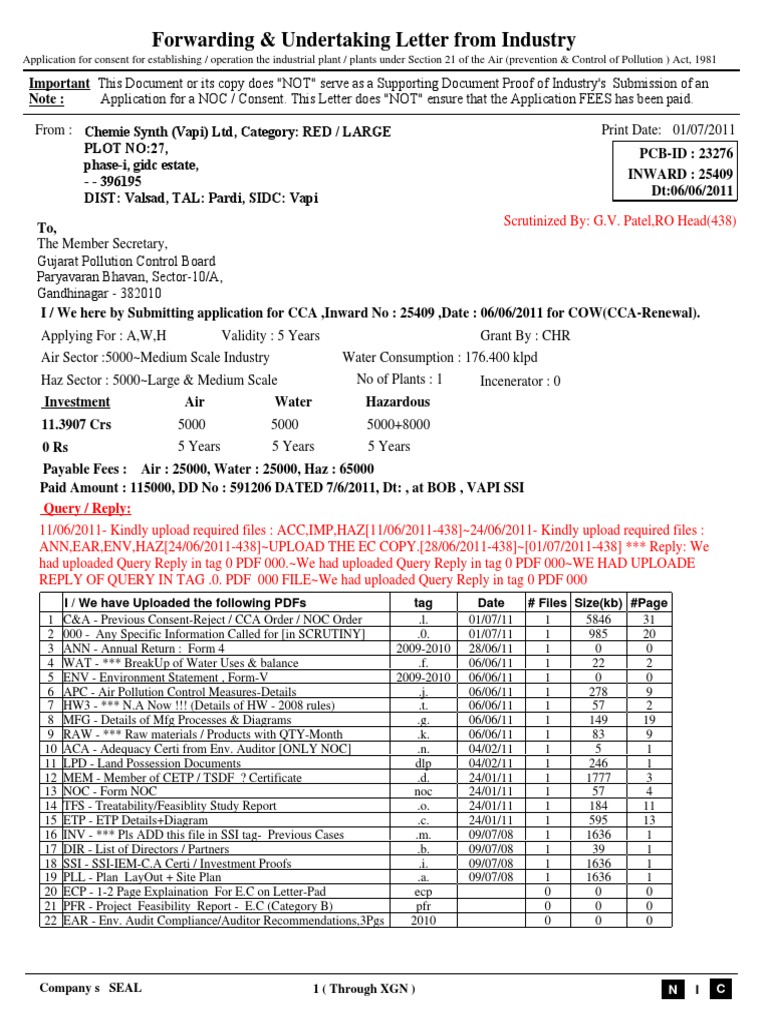 ONL Forwarding Letter Param | PDF | Portable Document Format ...