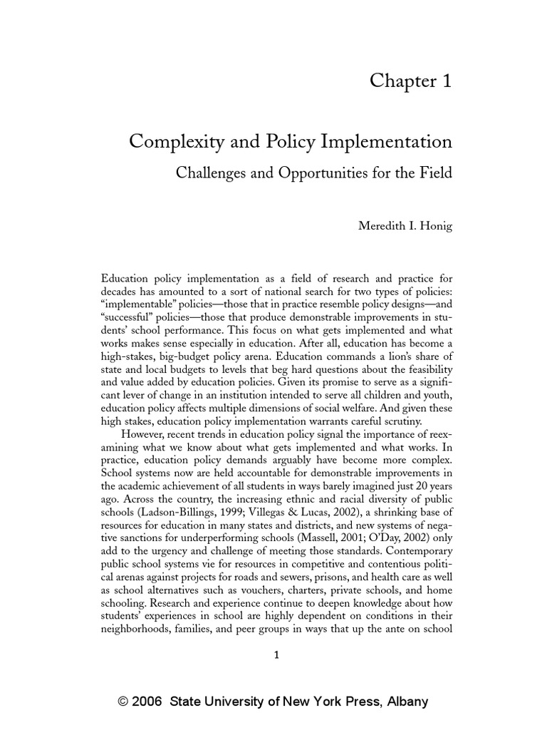 Meredith I Honig | PDF | Elementary And Secondary Education Act ...