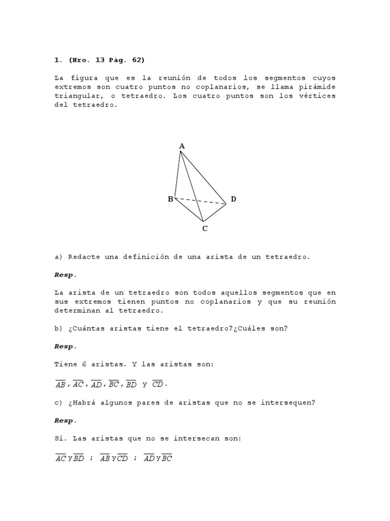 GEOMETRÍA | Descargar gratis PDF | Conjunto convexo | Tetraedro