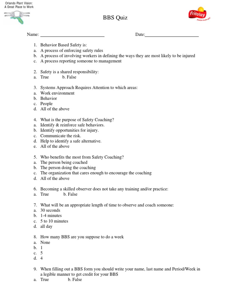 BBS Quiz | PDF | Safety | Reinforcement