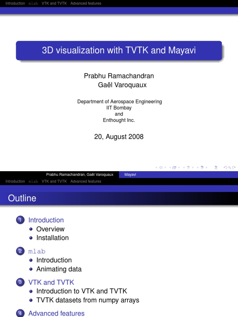 Mayavi Tutorial Scipy08 | Download Free PDF | Application Programming ...
