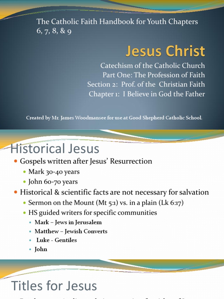 Chps 6 7 8 9 Jesus Christ - Notes | PDF | Baptism | Resurrection Of Jesus