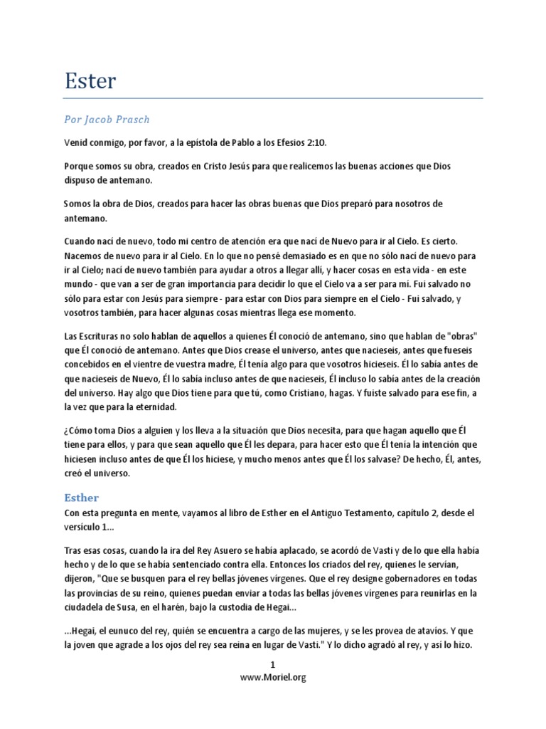 Esther Spanish | PDF | Libro de Ester | Judios