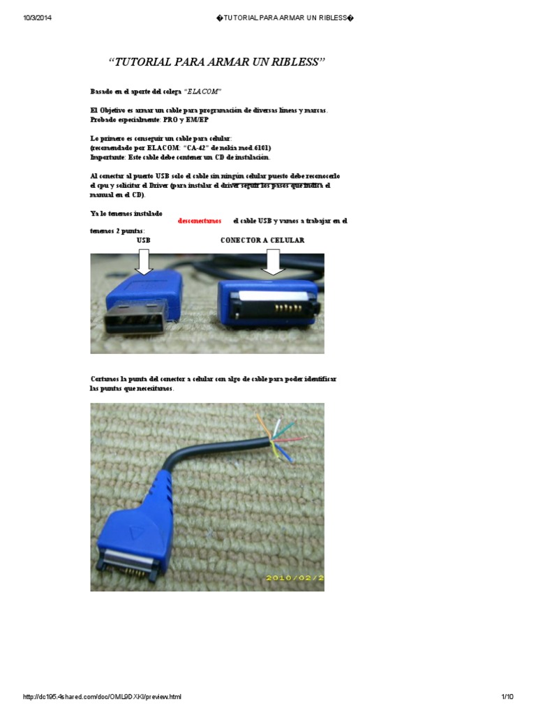 Tutorial para Armar Un Ribless | PDF | USB | Radio