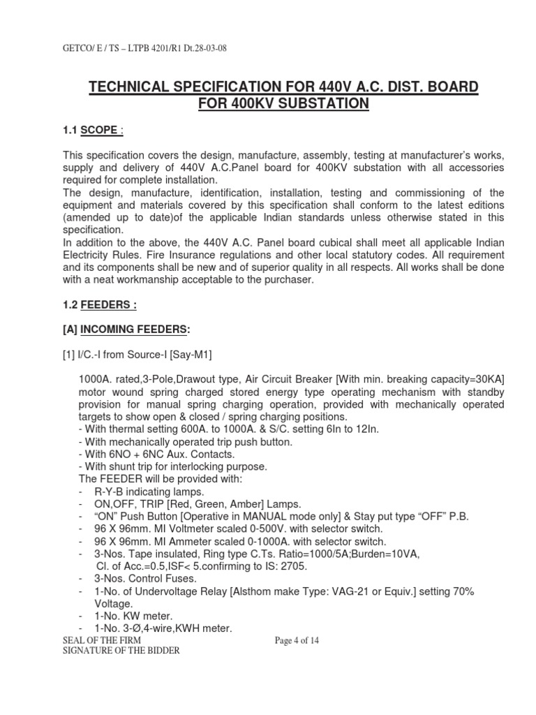 Bus Coupler Specs PDF | PDF | Electrical Wiring | Electricity