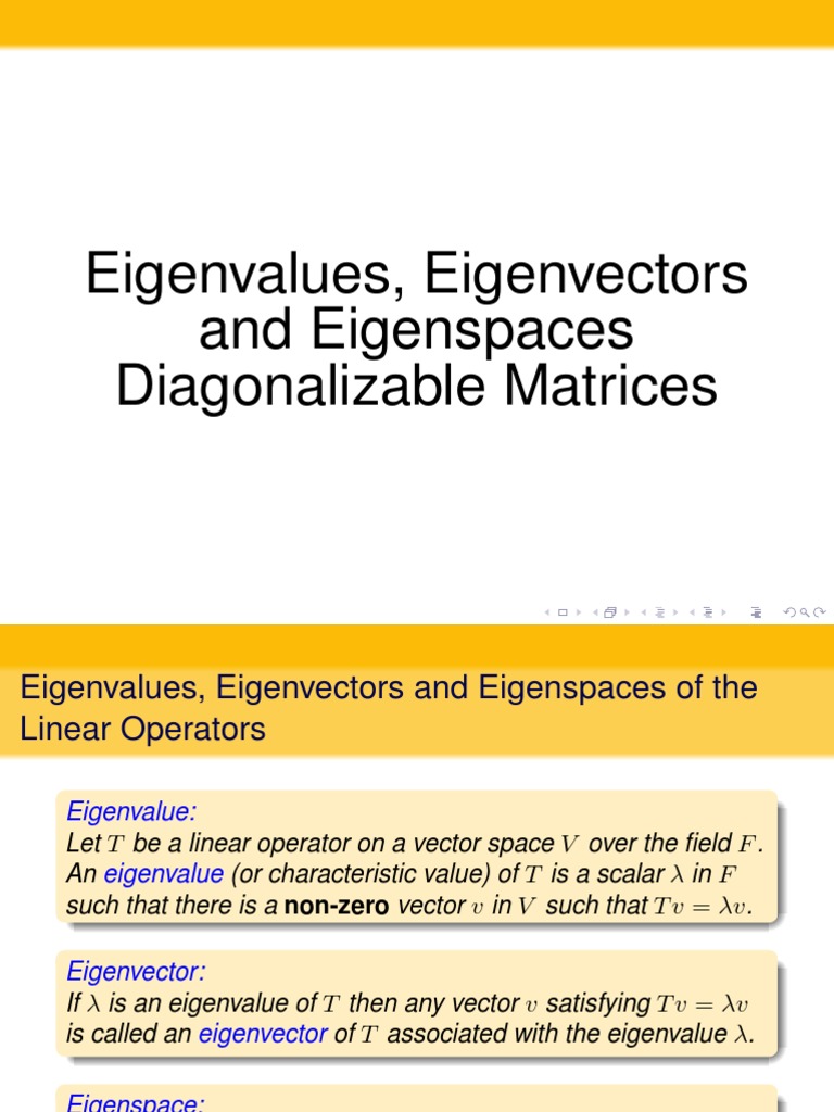 Eigen Values Eigen Vectors | PDF | Eigenvalues And Eigenvectors | Matrix (Mathematics)
