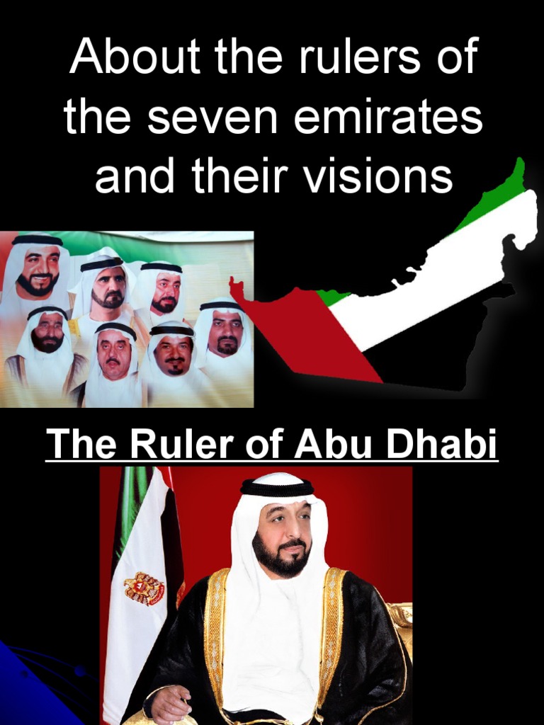 About The Rulers of The Seven Emirates and Their Visions | PDF | United ...
