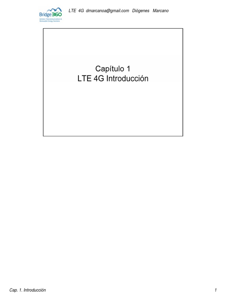 Capitulo 1 - IMT-Advanced y LTE-4G | PDF | 4 G | Lte (Telecomunicaciones)