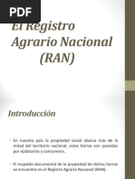 Funciones y Trámites del RAN en México | PDF | Reforma agraria | Regulación