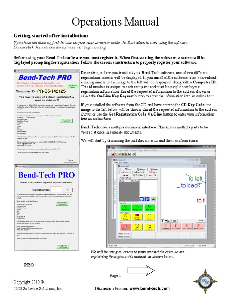 Bend Tech Pro Manual | PDF | Dialog Box | Menu (Computing)