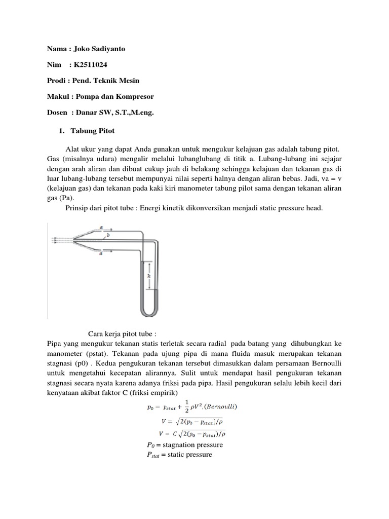 Tabung Pitot | PDF
