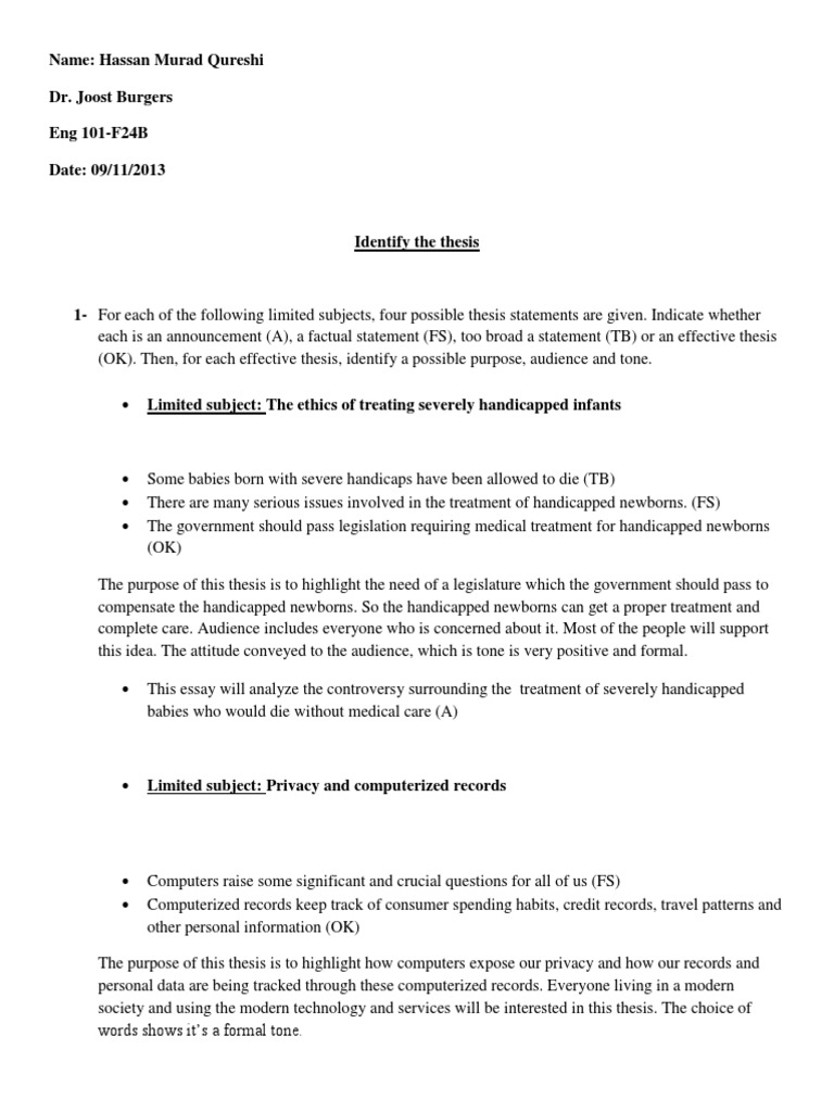 Identify The Thesis Pdf Minimum Wage Infants