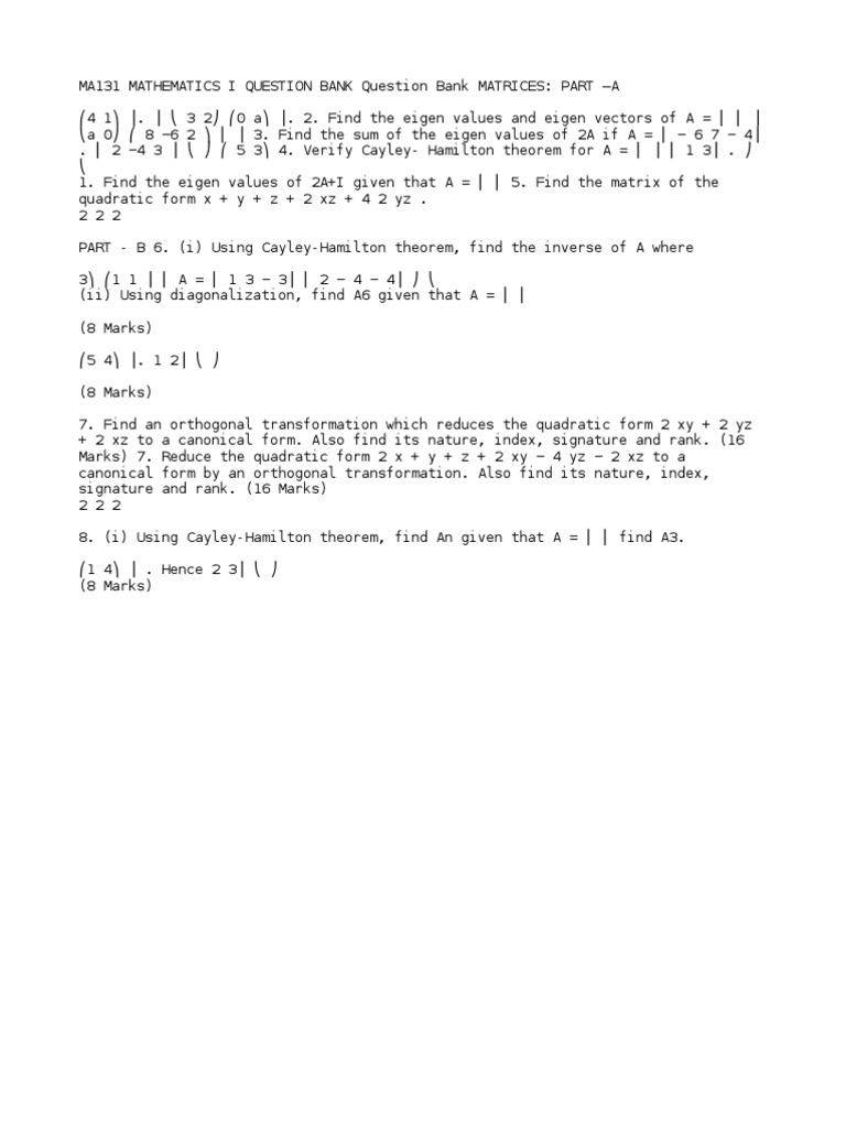 Anna University Maths Question Bank | PDF | Group (Mathematics ...