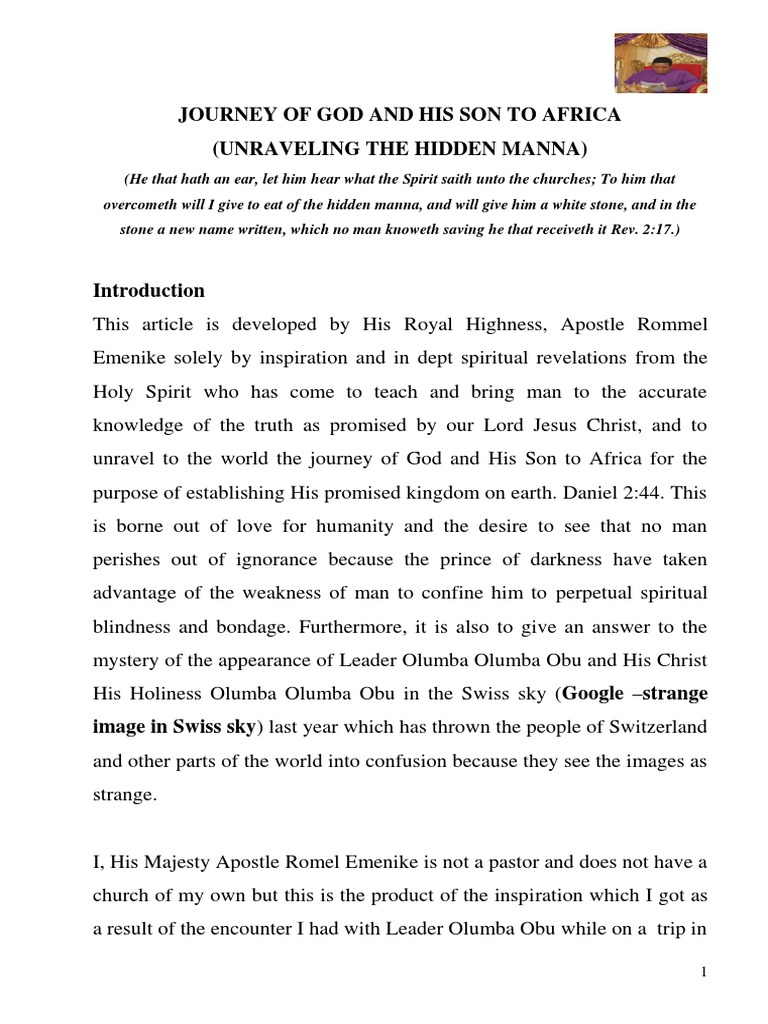 Hidden Manna | PDF | Witchcraft | Jesus