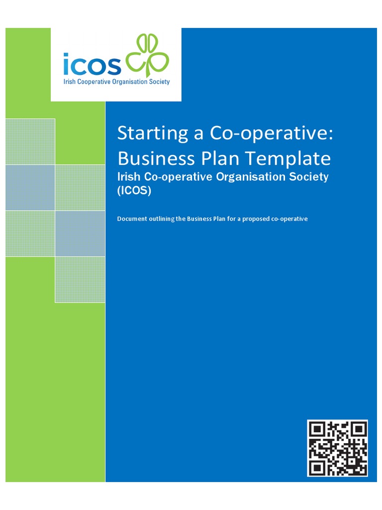ICOS New Co Op Business Plan Template | PDF | Cooperative | Business Plan