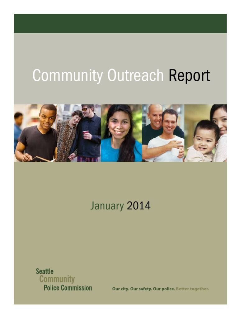 Seattle Outreach Report 01-24-14 | PDF | Community | Accountability