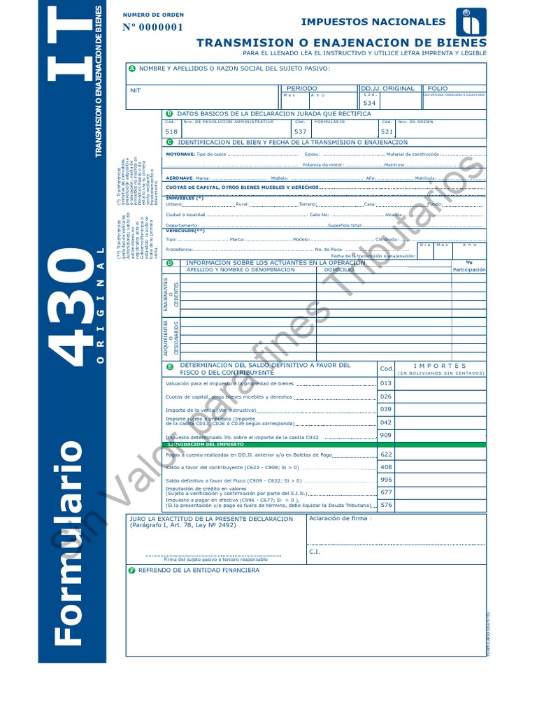 F_430 | Impuestos | Propiedad