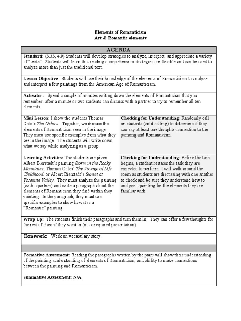 Romanticism and Art | PDF | Romanticism | Reading Comprehension