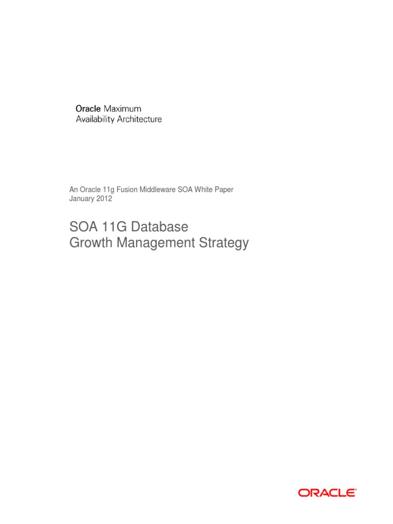 Soa11g Purge Strategy-1508335 | PDF | Oracle Database | Database Index