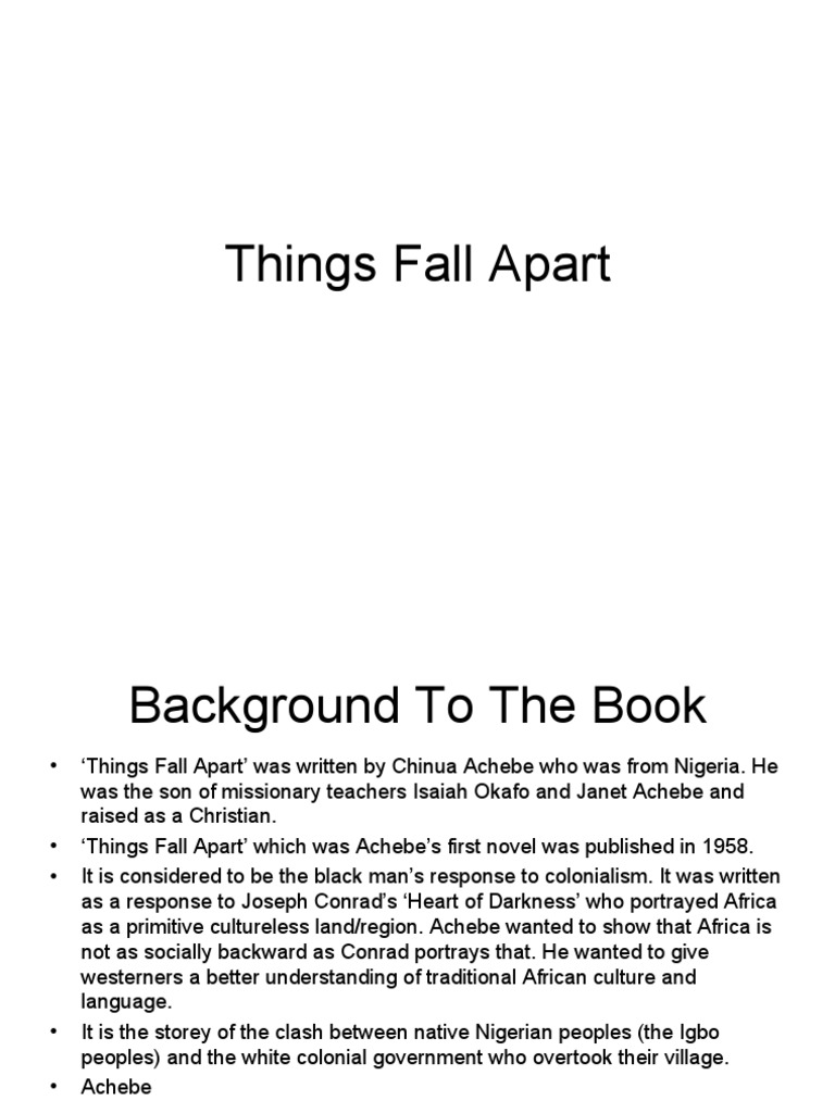 Things Fall Apart Presentation | PDF