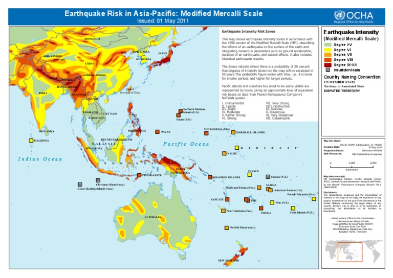 Earthquake Data For Asia Pacific Region | PDF | Pacific Ocean | New Zealand