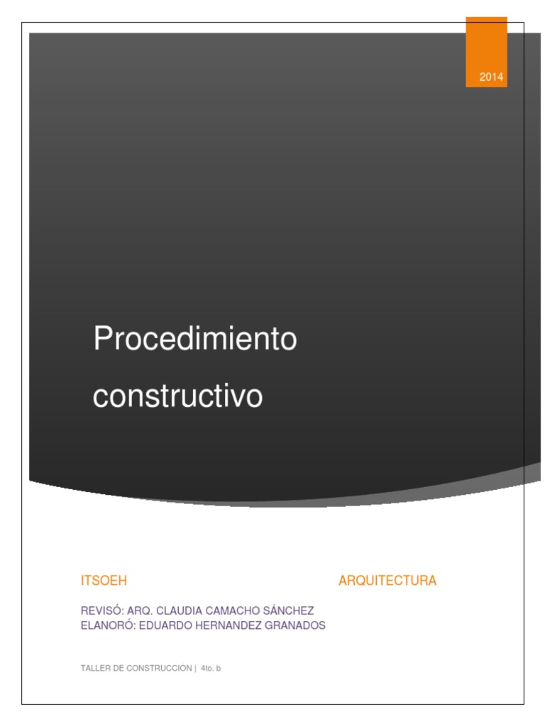Preparación Del Terreno y Cimentaciones Proceso Constructivo | PDF ...