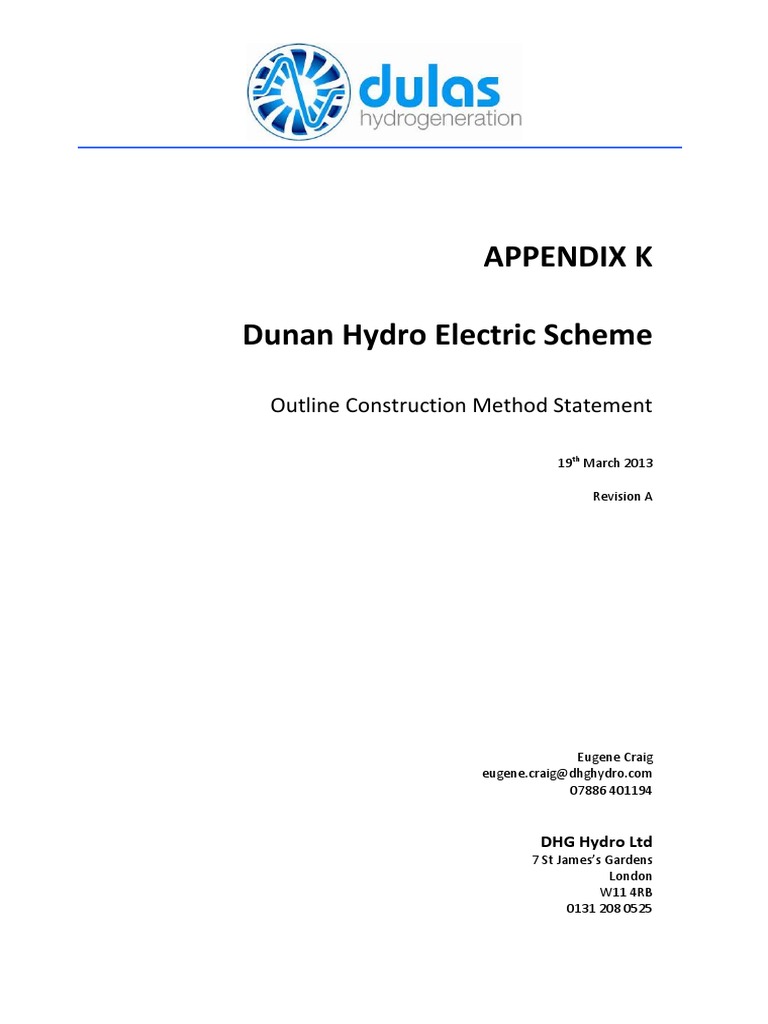Outline Construction Method Statement | PDF | Pipeline Transport | Concrete
