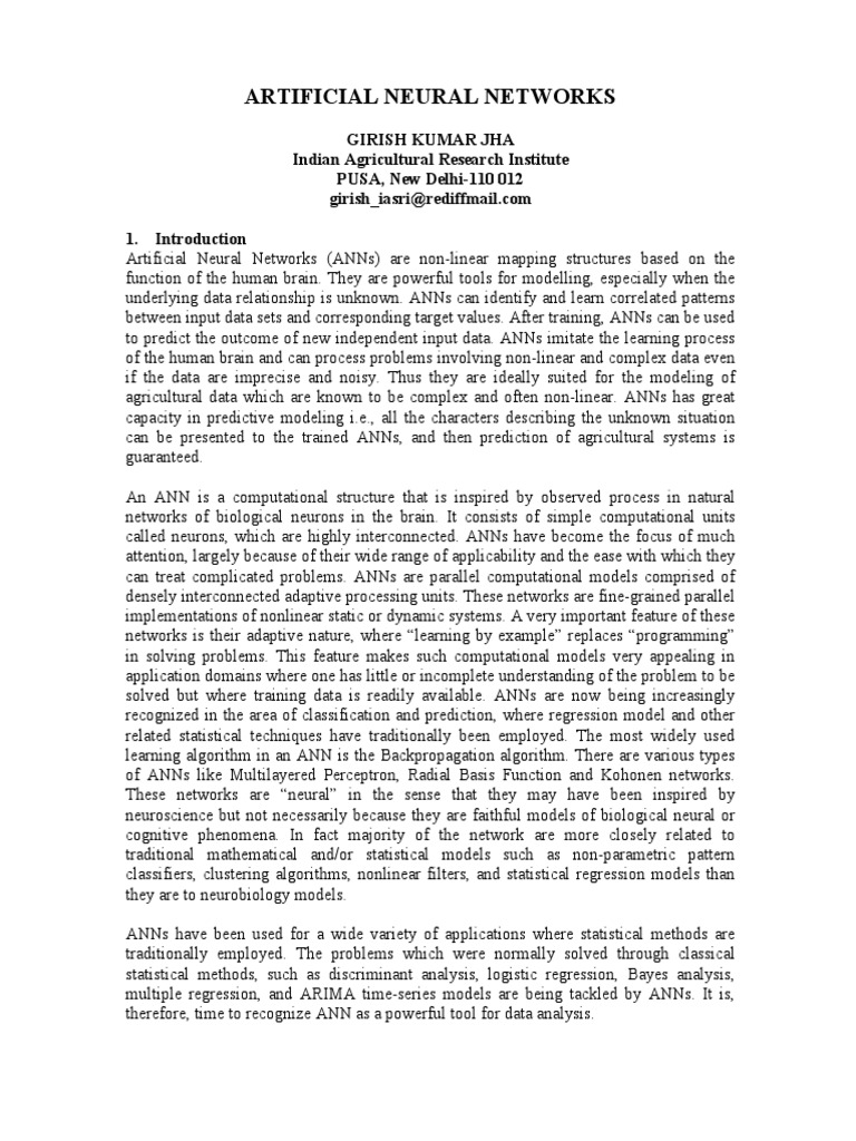 Artificial Neural Network | PDF | Artificial Neural Network ...