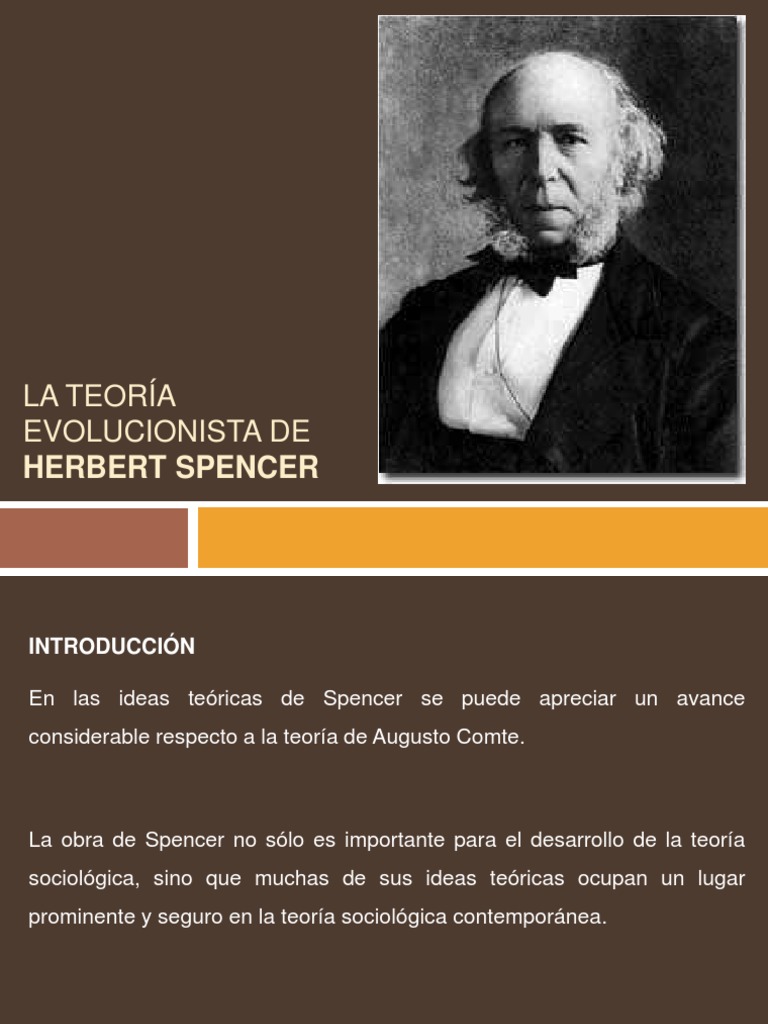 Herbert Spencer | PDF | Evolución | Sociología